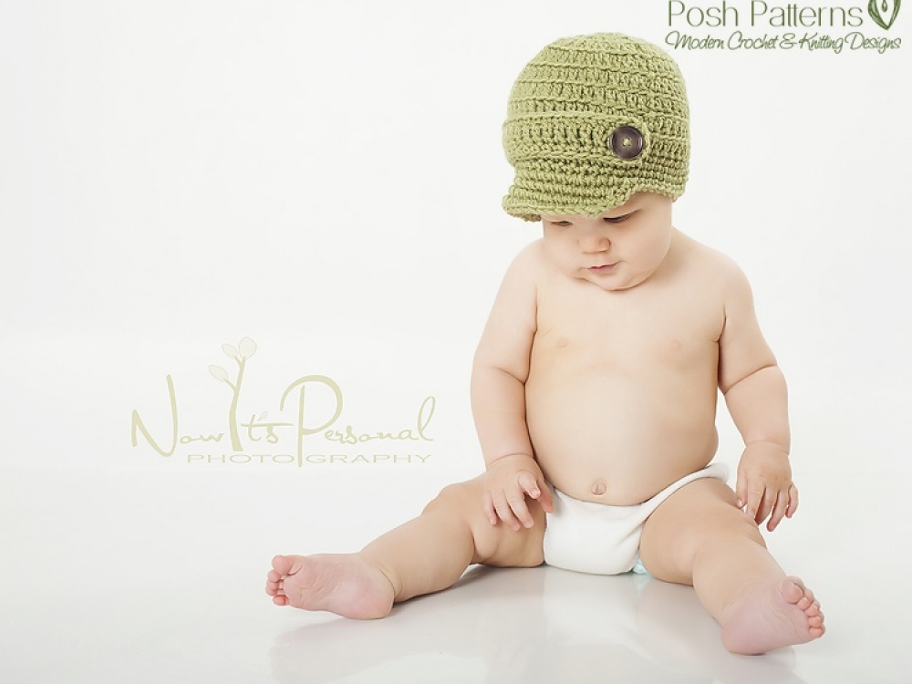Crochet Newsboy Hat Pattern Visor Hat Crochet Pattern