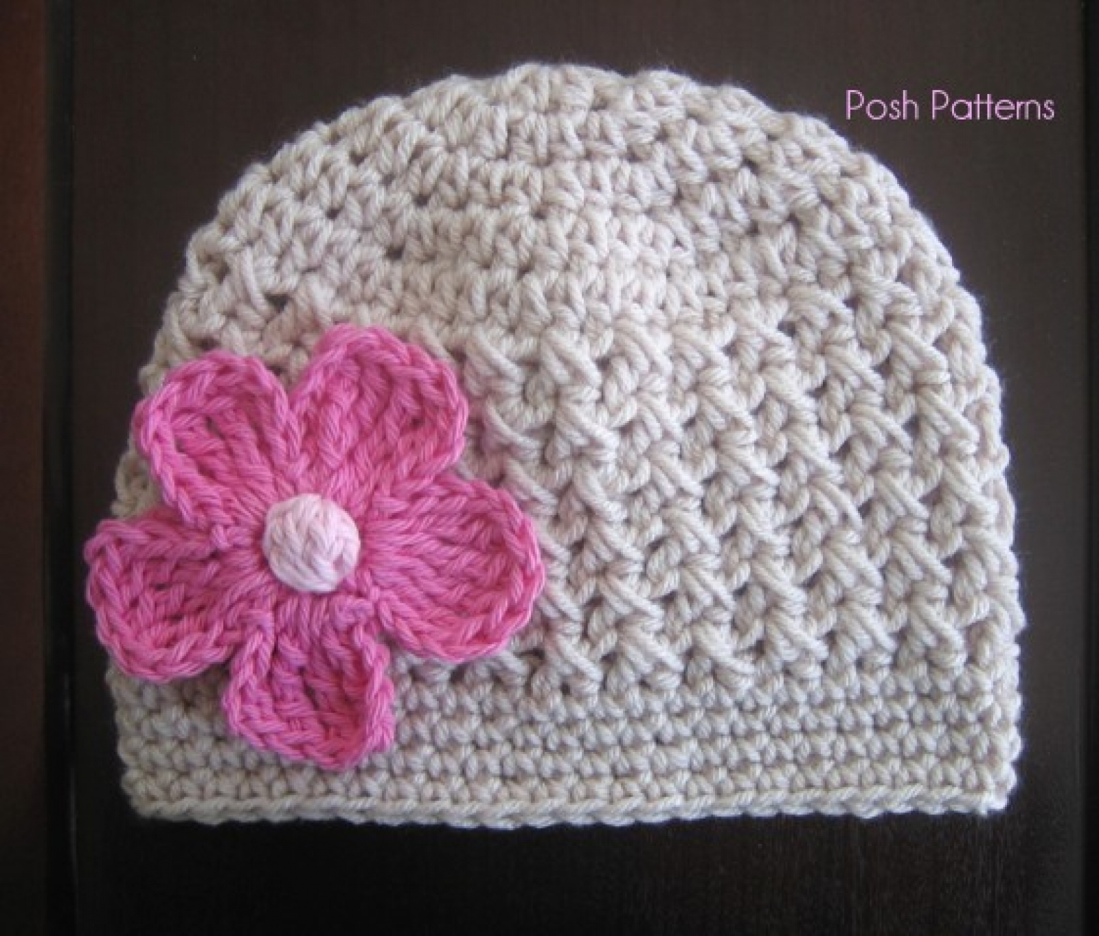 Crochet Hat Pattern Crochet Beanie And Flower