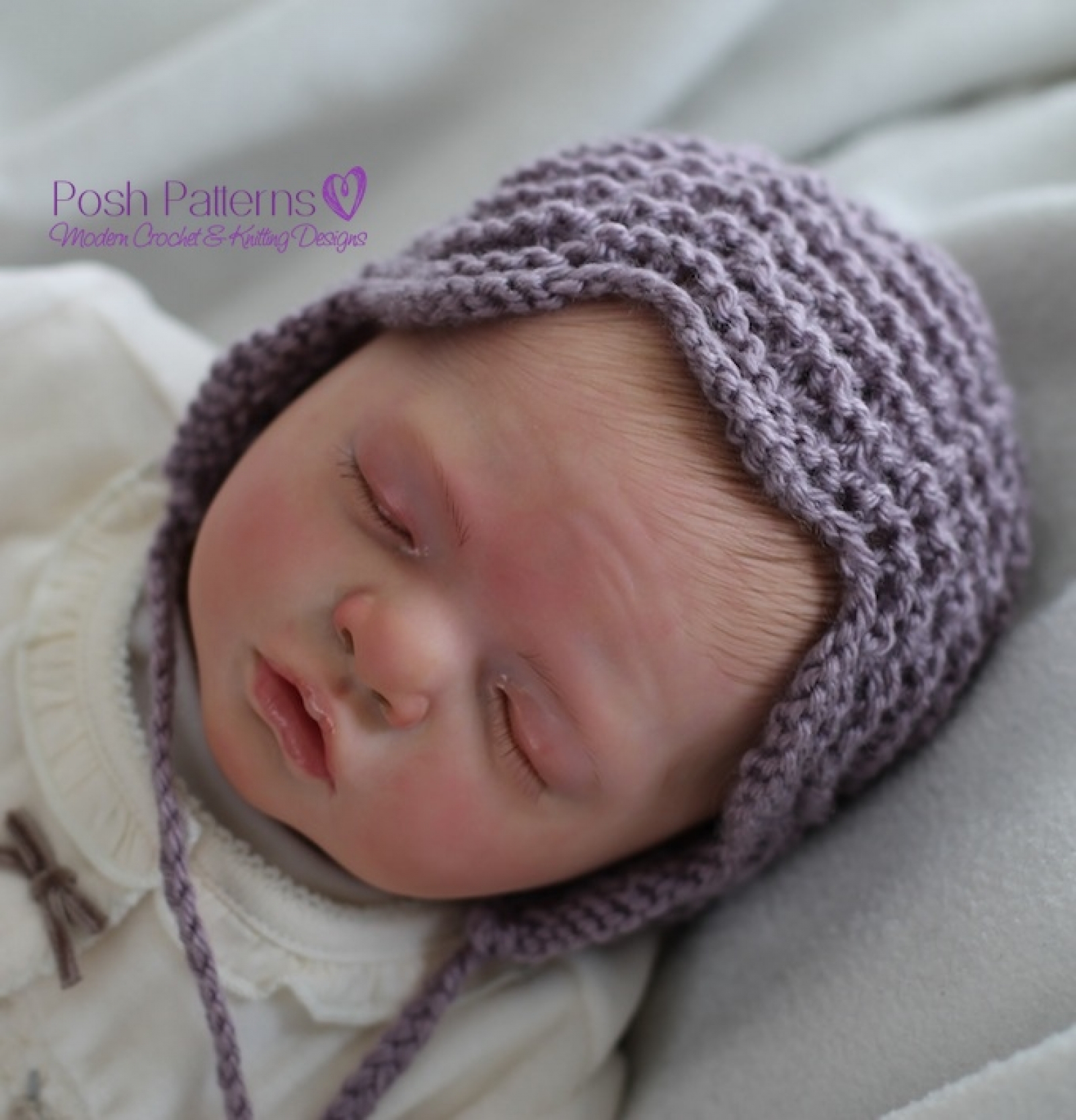 Knitting Pattern Lace Bonnet | Pixie Hat Pattern
